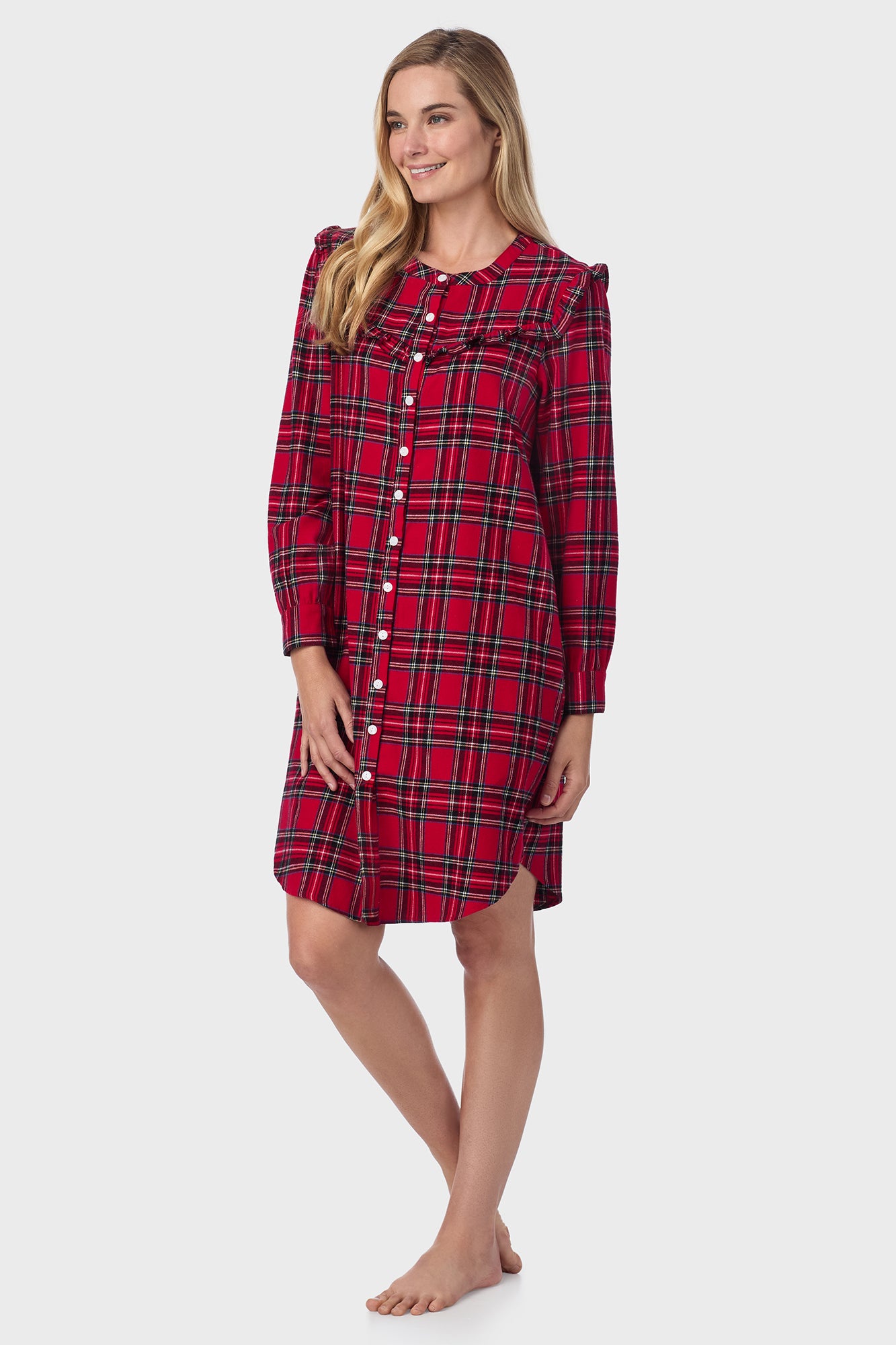 Red Tartan Womens Nightshirt – Lanz of Salzburg