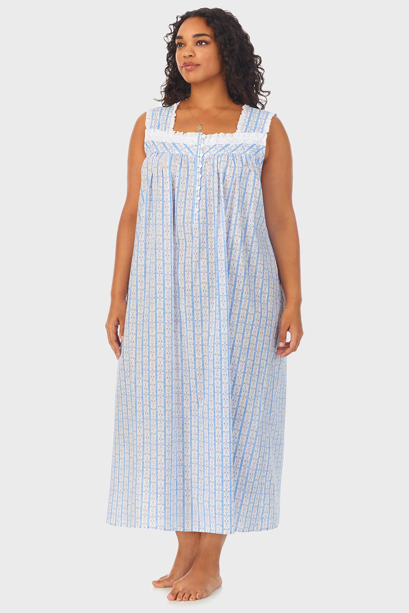 Tyrolean Heart Cotton Nightgown Plus – Lanz of Salzburg